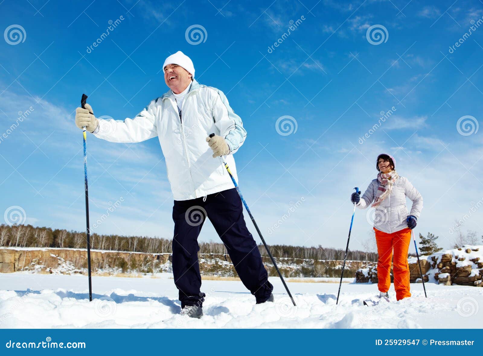 Skiing people stock image. Image of active, portrait - 25929547