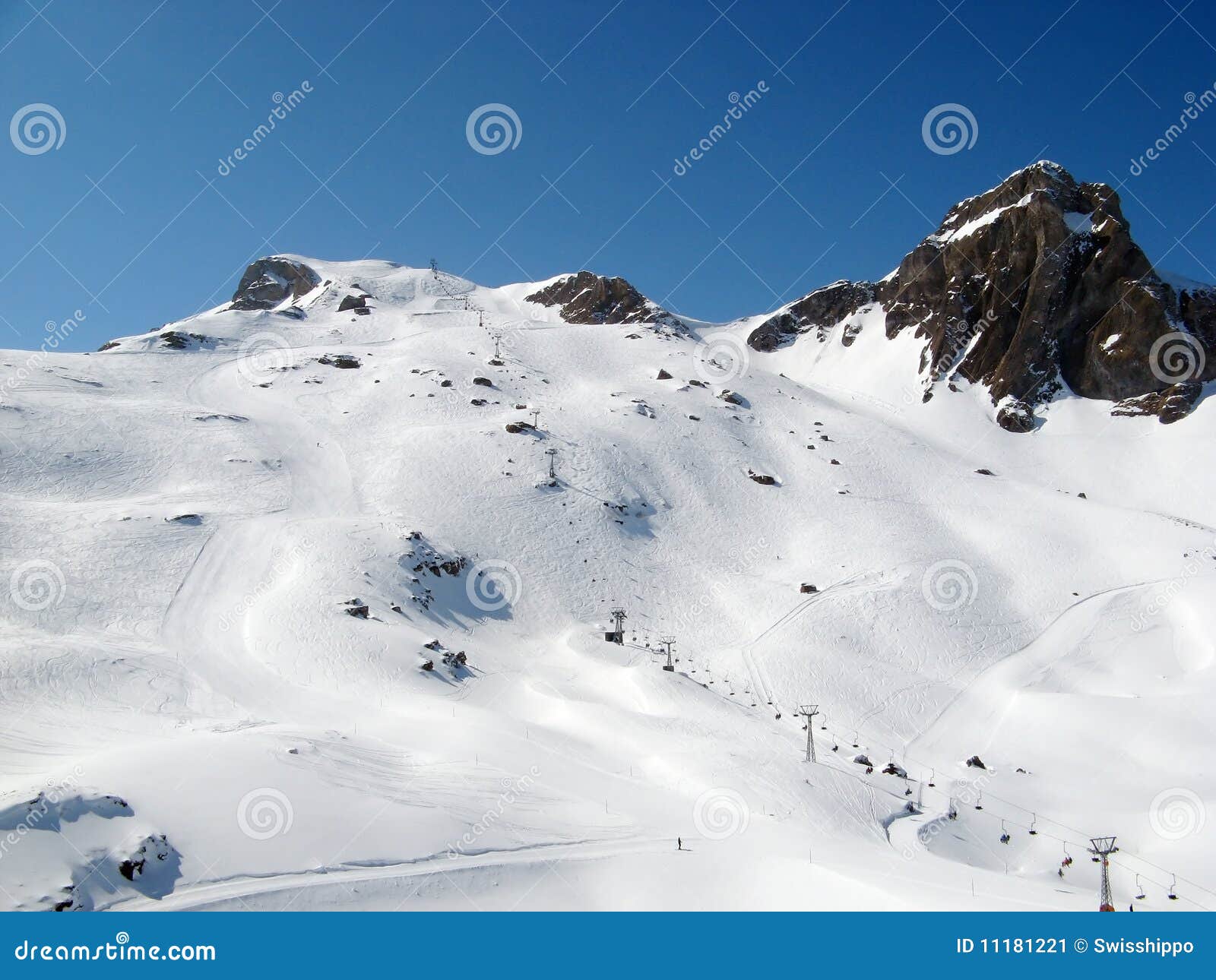 Skiing slope stock image. Image of high, europe, nature - 11181221