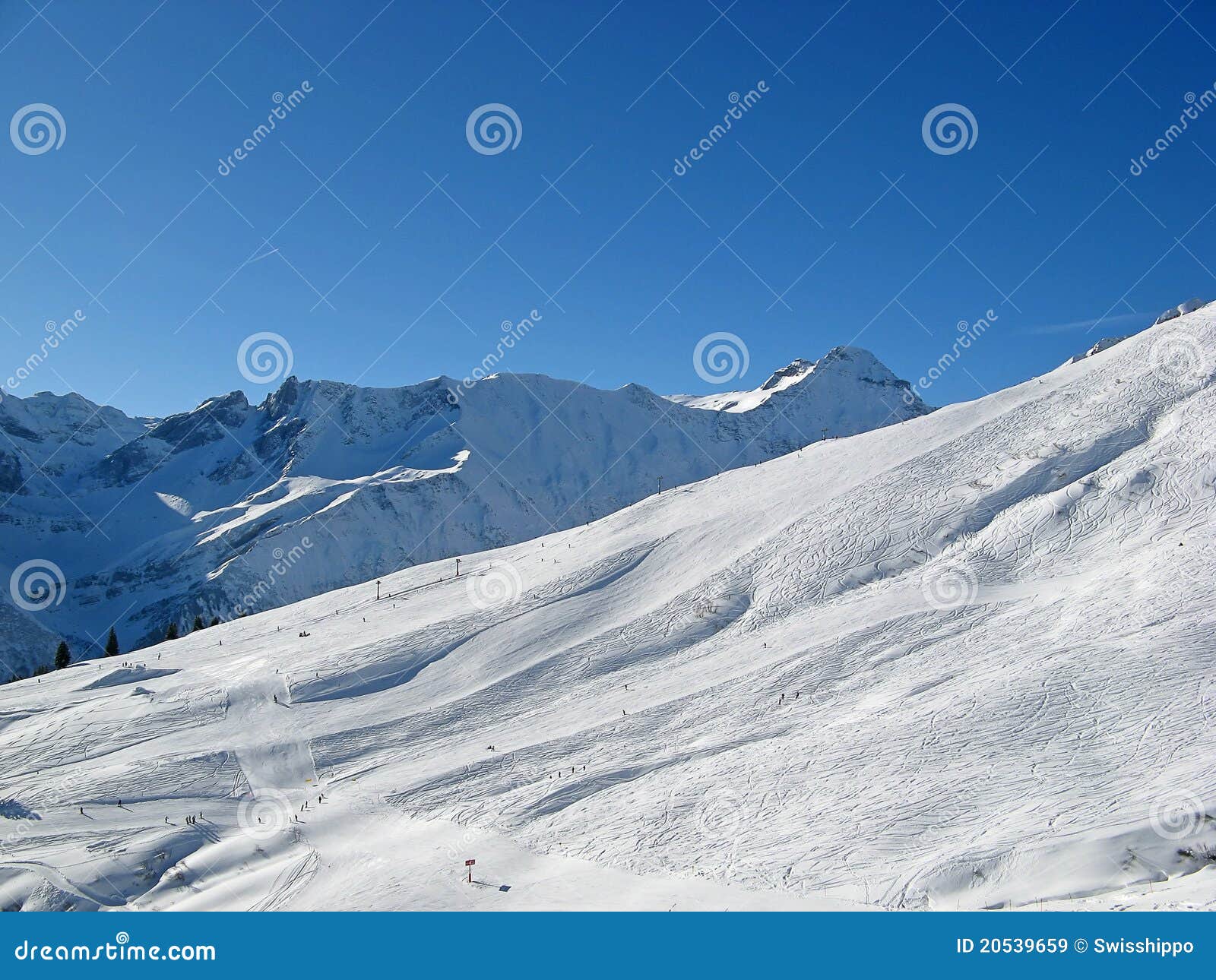 Skiing slope stock image. Image of alpine, peak, outdoor - 20539659