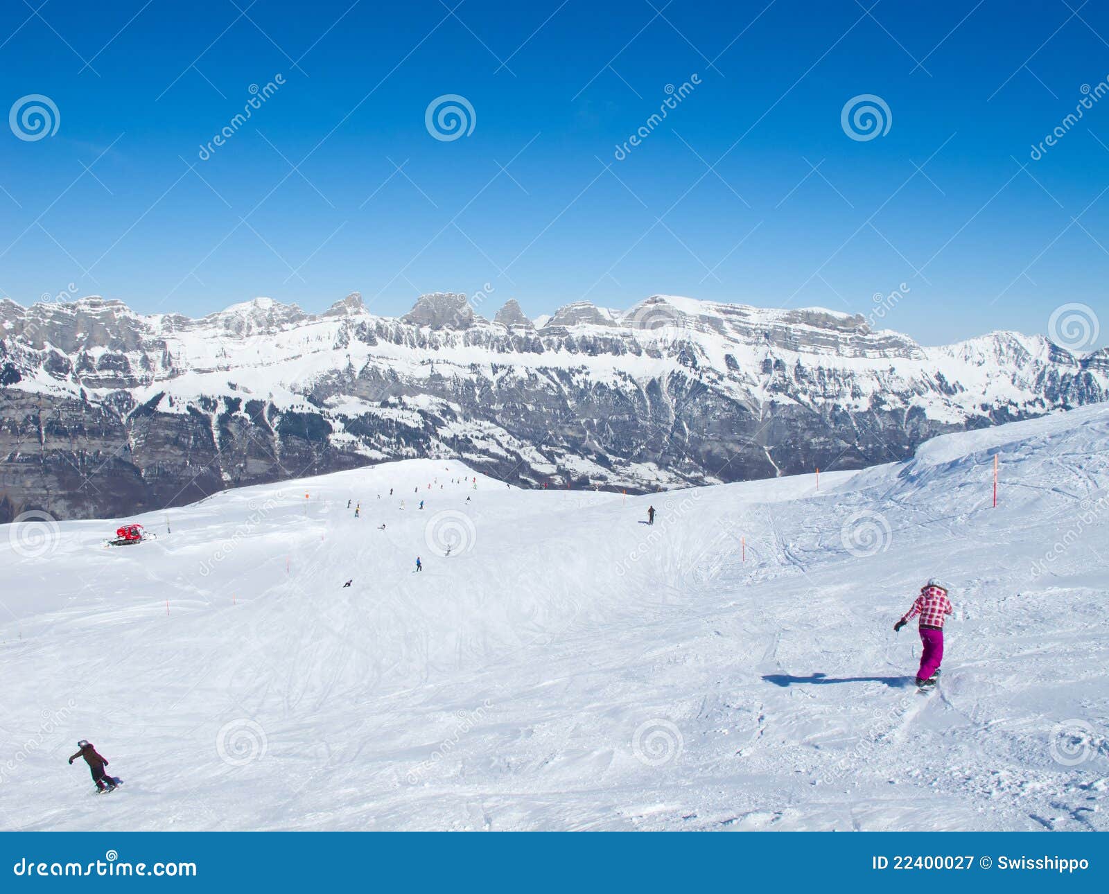 Skiing slope stock image. Image of peace, panorama, rest - 22400027