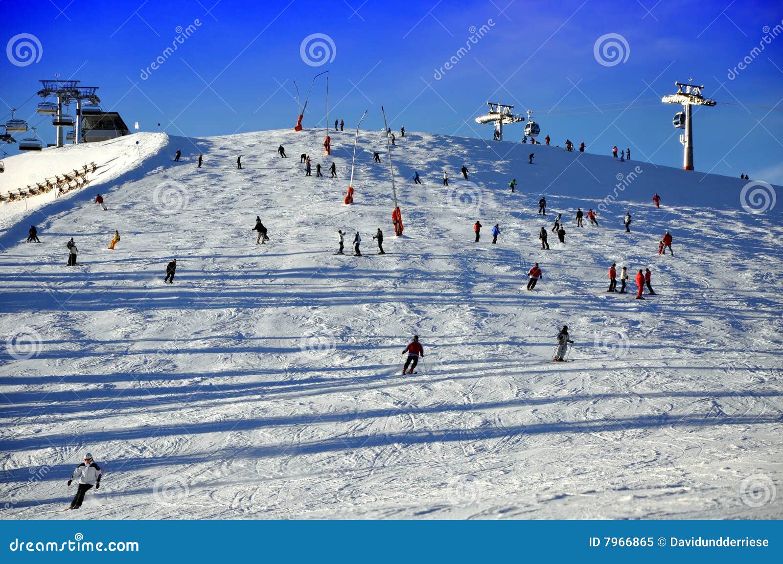 Skiing slope. stock image. Image of empty, area, freeze - 7966865