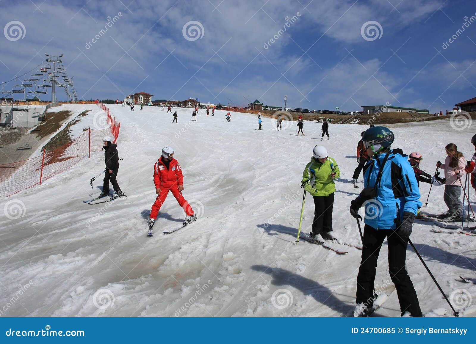Skiing Slope in Bukovel Resort, Ukraine Editorial Image - Image of ...