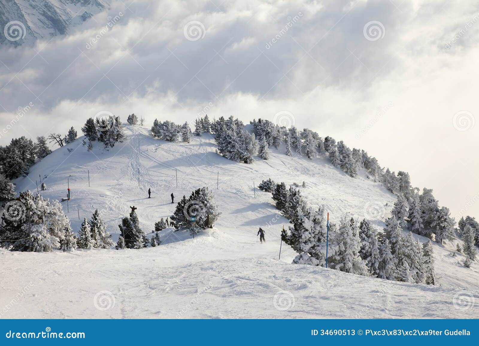 Skiing stock image. Image of resort, range, recreational - 34690513