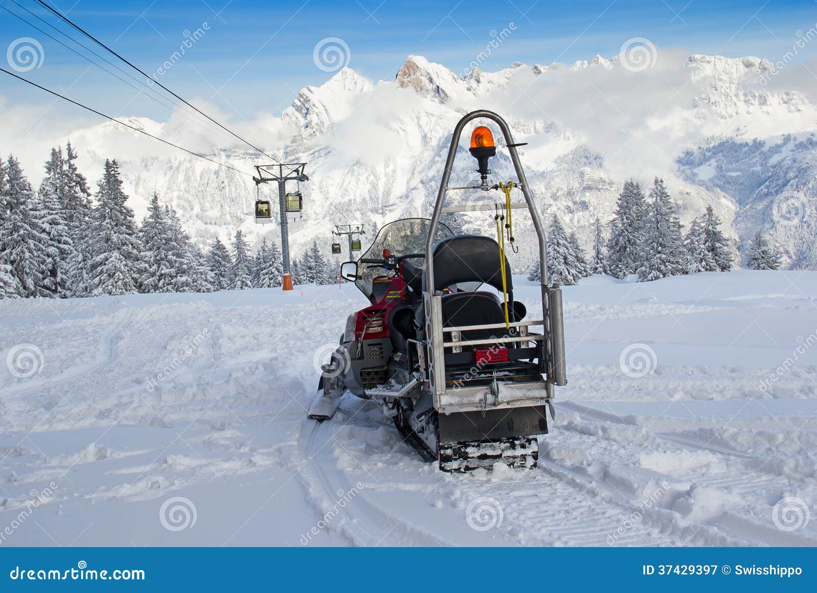 Skiing slope stock image. Image of scenic, rest, alpine - 37429397