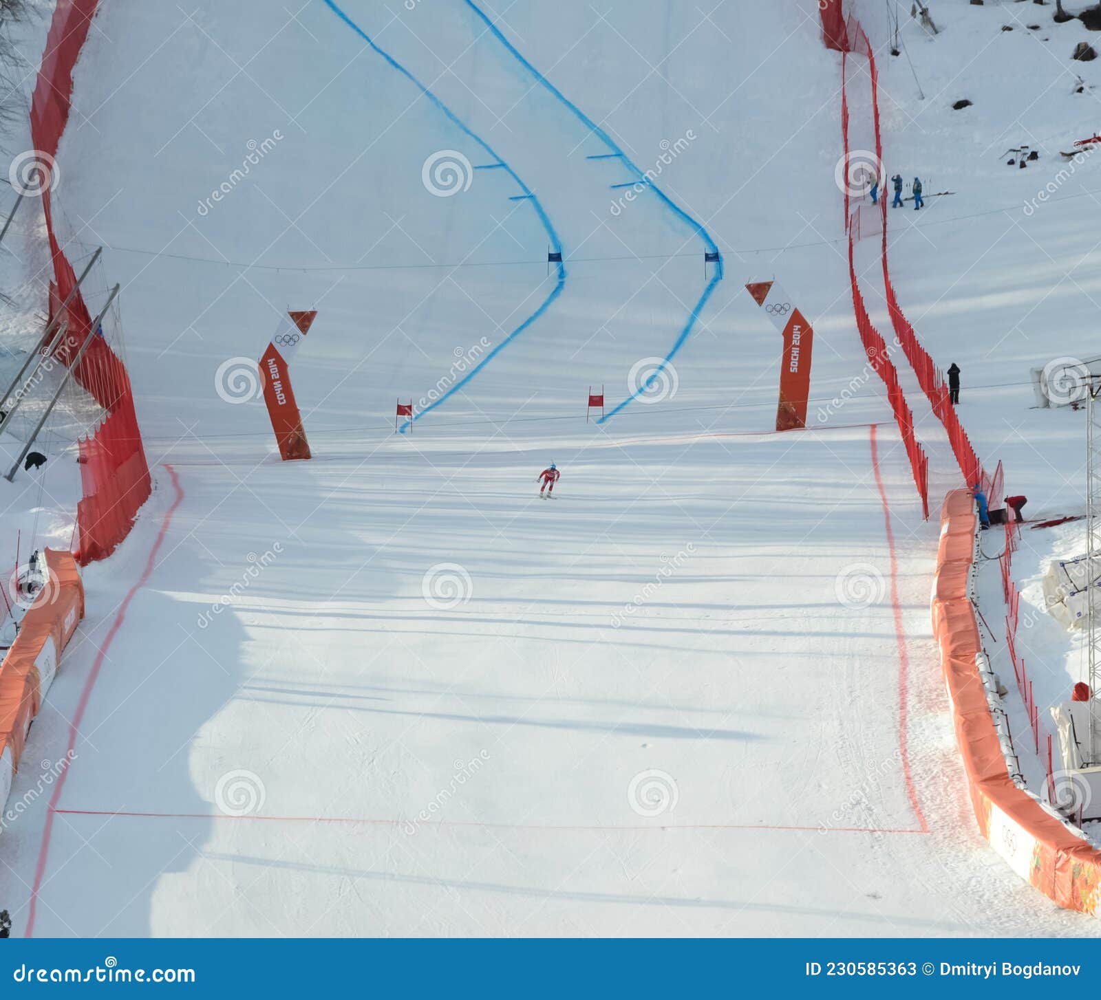 Skiing. Training Ride on Skis Stock Image - Image of winner, overcoming ...