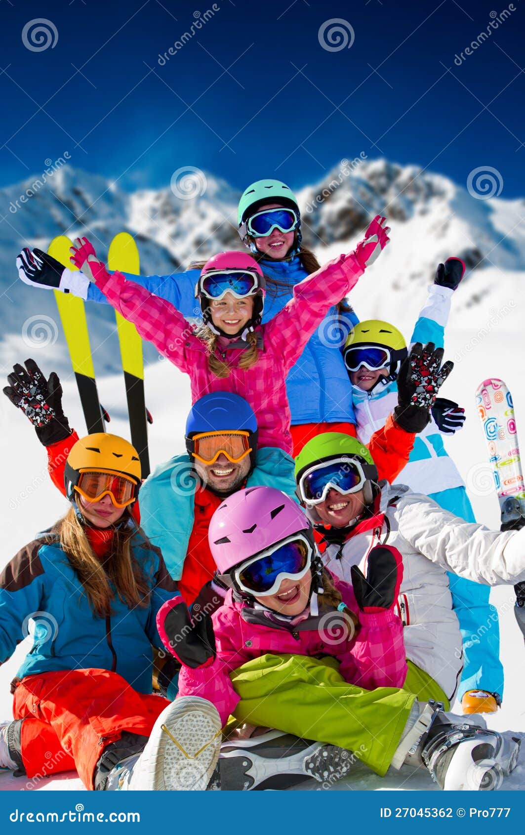 Skiing, winter fun stock photo. Image of child, equipment - 27045362