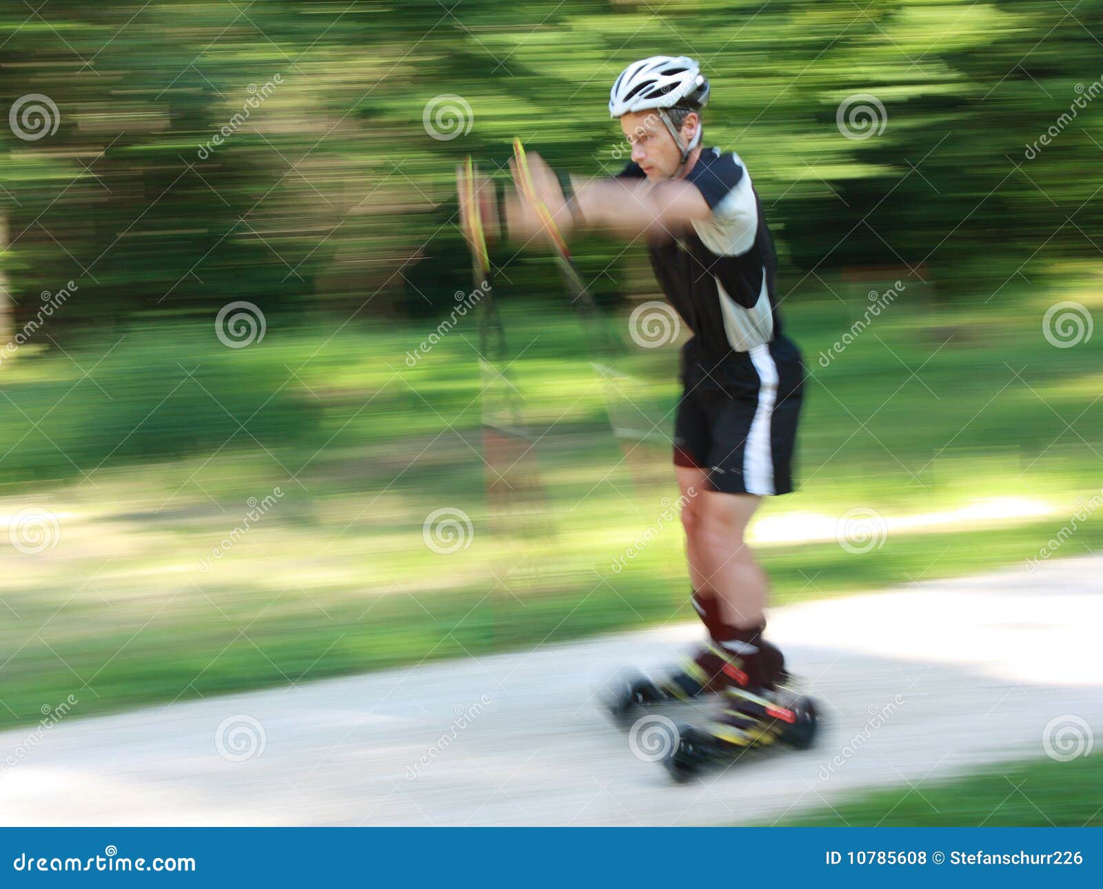 Skiking stock photo. Image of race, fitness, inliner - 10785608