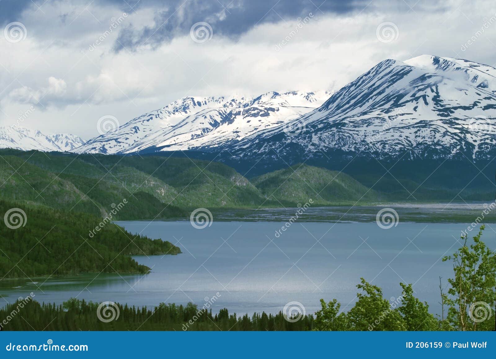 Skilak Lake stock image. Image of freshwater, alaska, spring - 206159