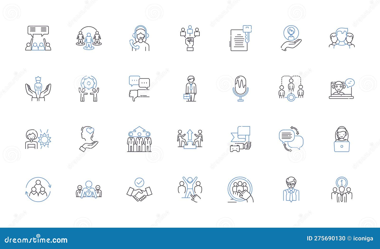 Skill Assessment Line Icons Collection. Proficiency, Aptitude ...