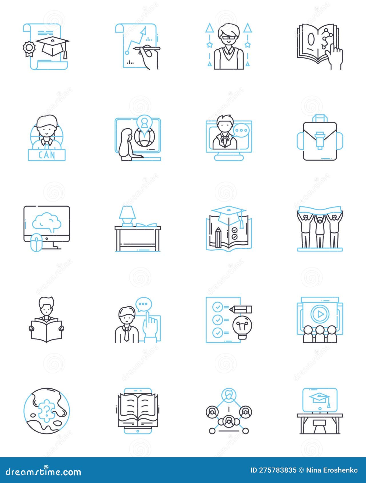 Skill-building Linear Icons Set. Development, Mastery, Competence ... Skill-building Linear Icons Set. Development, Mastery, Competence ...
