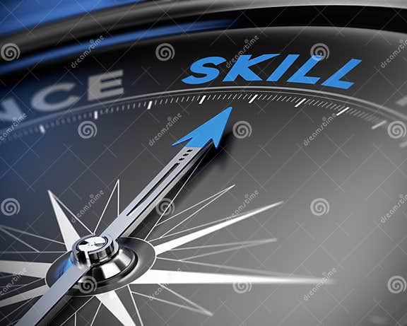 Skill Concept, Training stock illustration. Illustration of competence ...