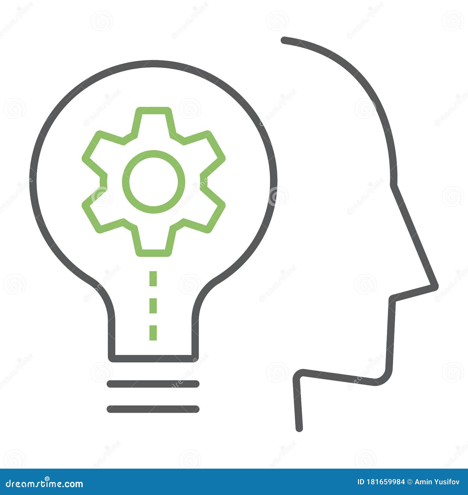 Skill Development Color Line Icon, Education and School, Idea Sign ...