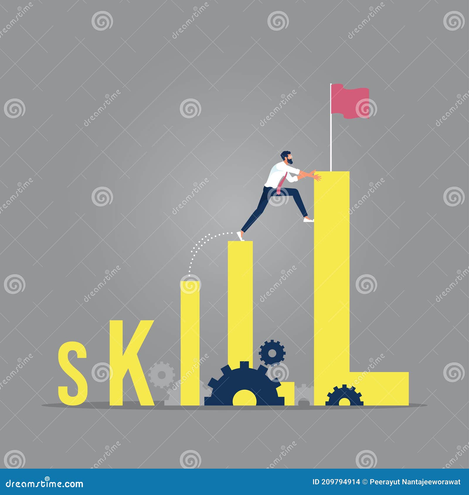 Skill Development Concept-training and Coach for Positive Progress and ...