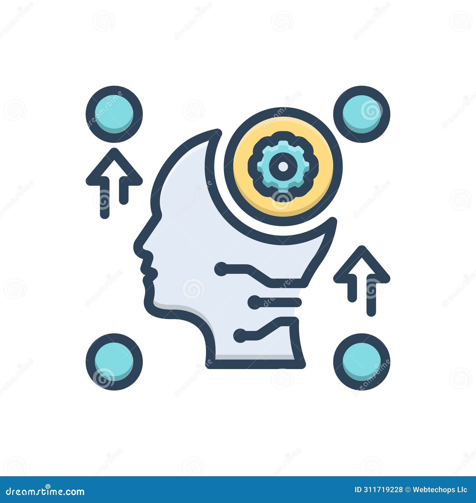 Color Illustration Icon for Skill Development, Skill and Talent Stock ...