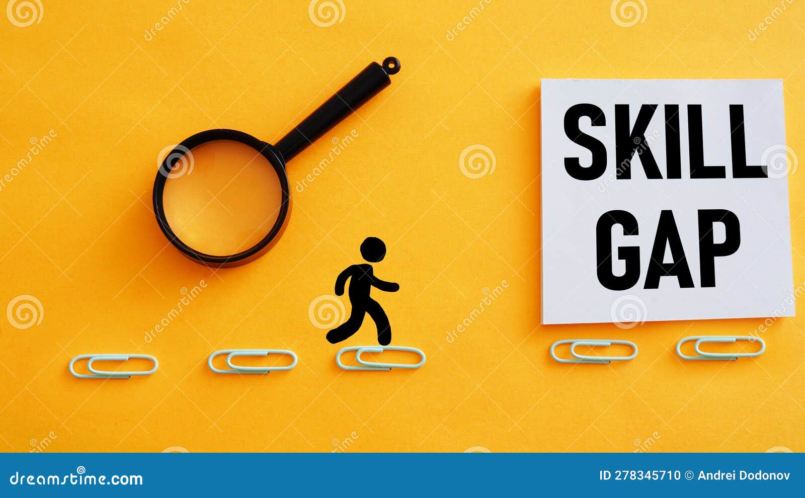 Skill Gaps is Shown Using the Text Stock Photo - Image of education ...