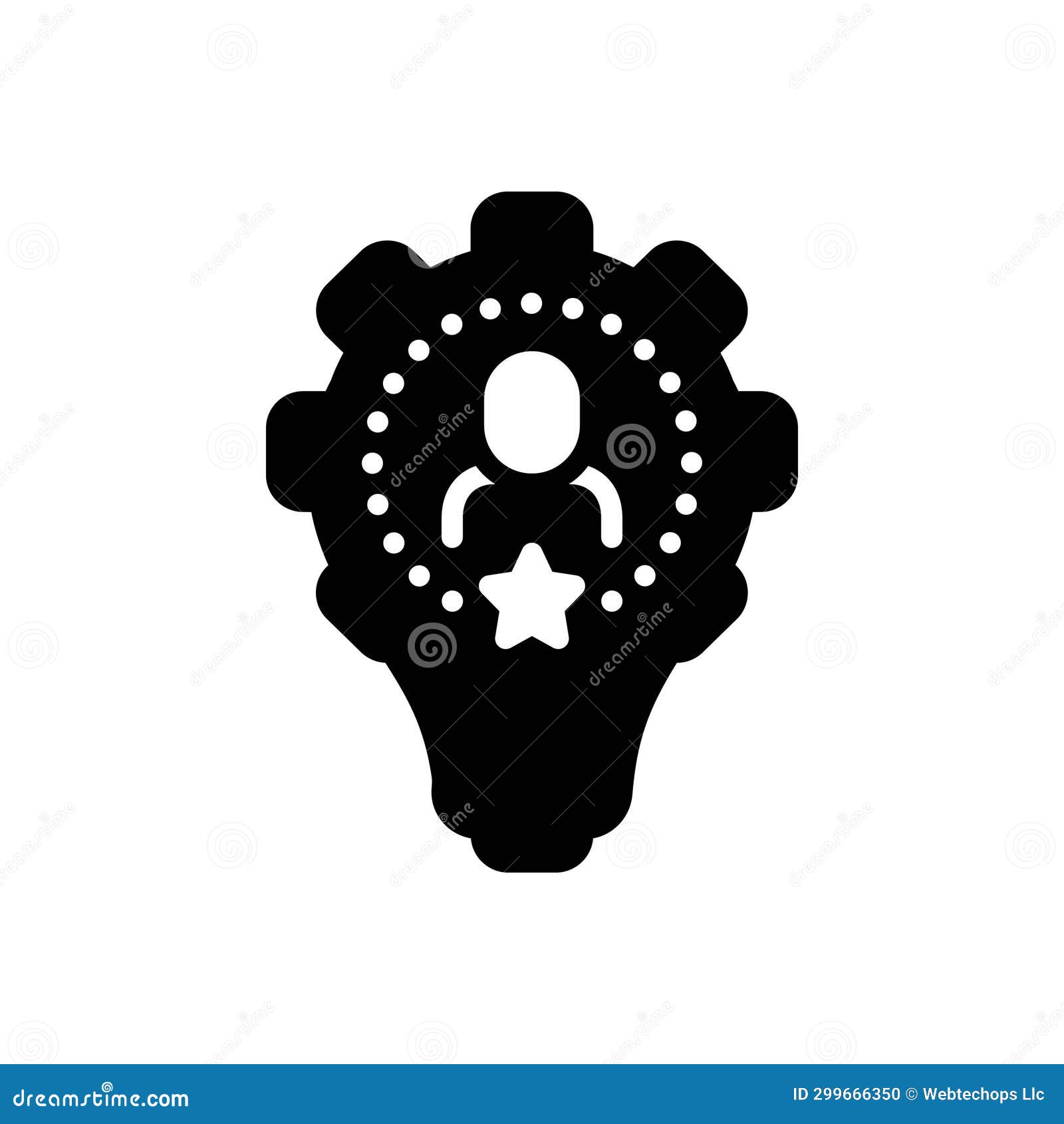 Skill Ability Icon. Skilled Employee. Gear And Hand Symbol Of Talents ...
