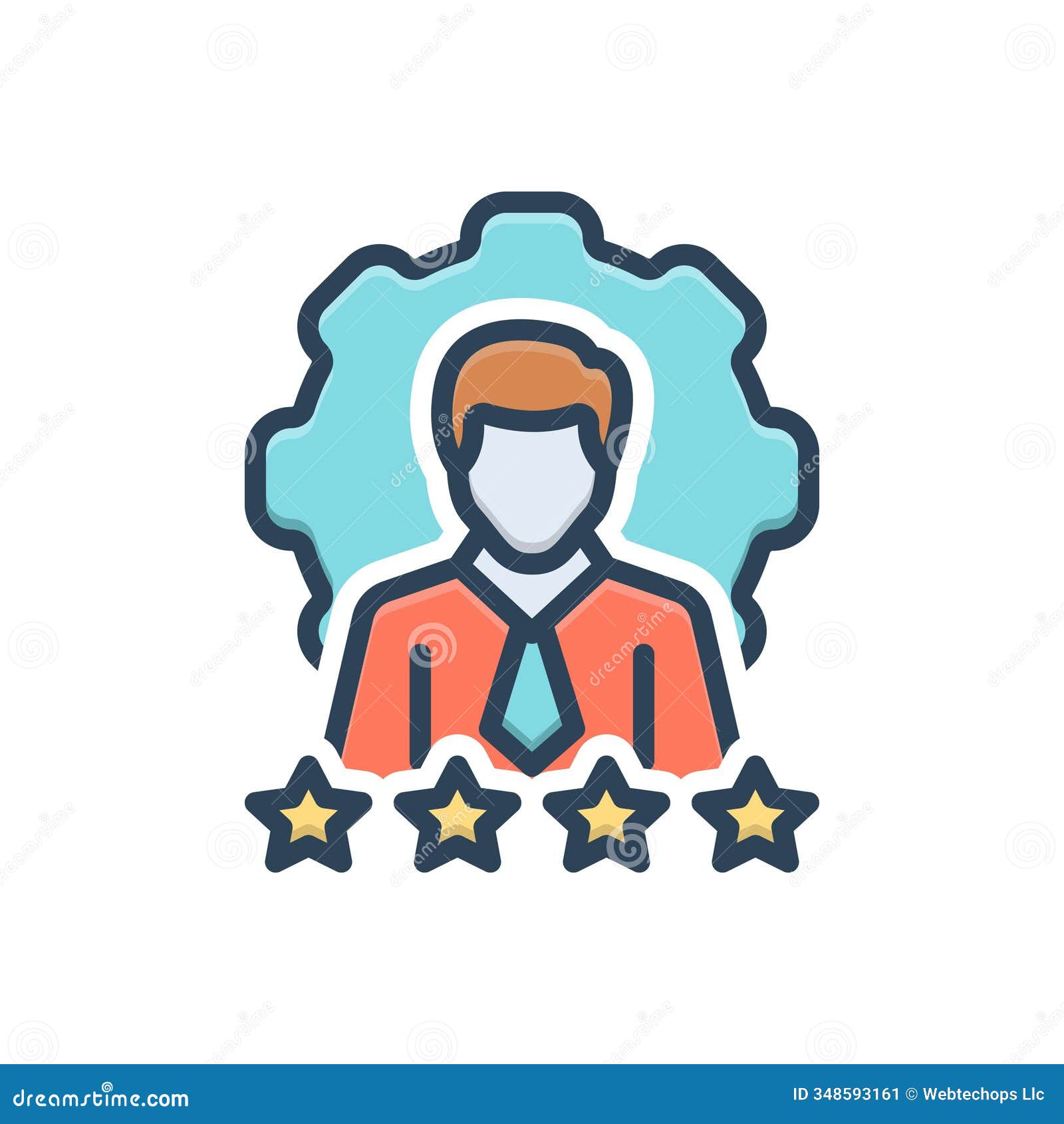 Skill Ability Icon. Skilled Employee. Gear And Hand Symbol Of Talents ...