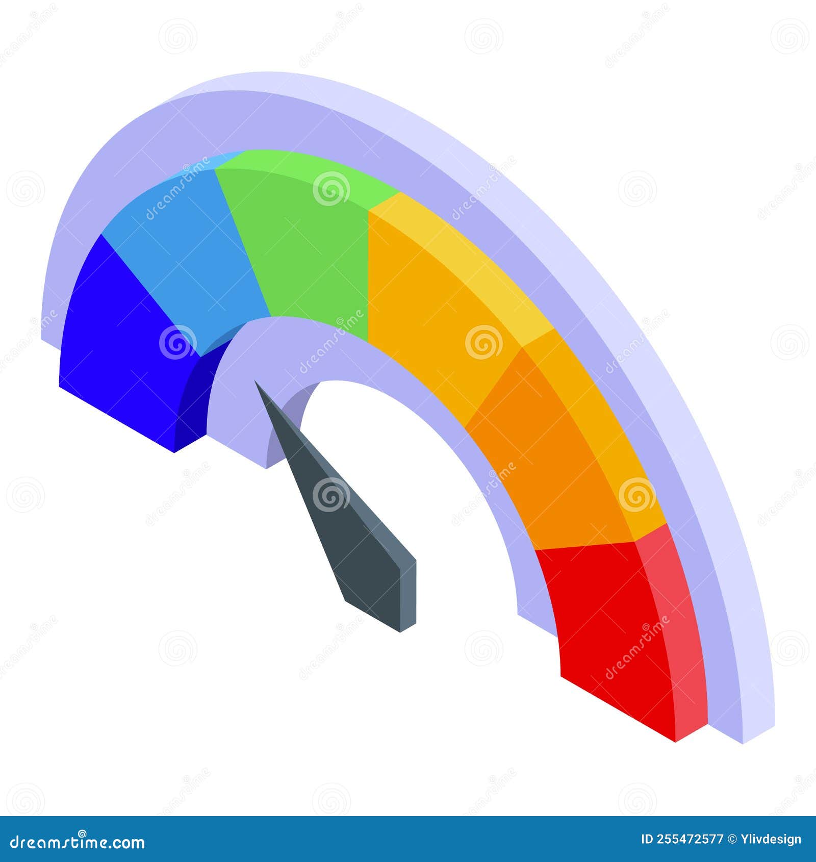Skill Level Arrow Icon Isometric Vector. Training Capacity Stock Vector ...