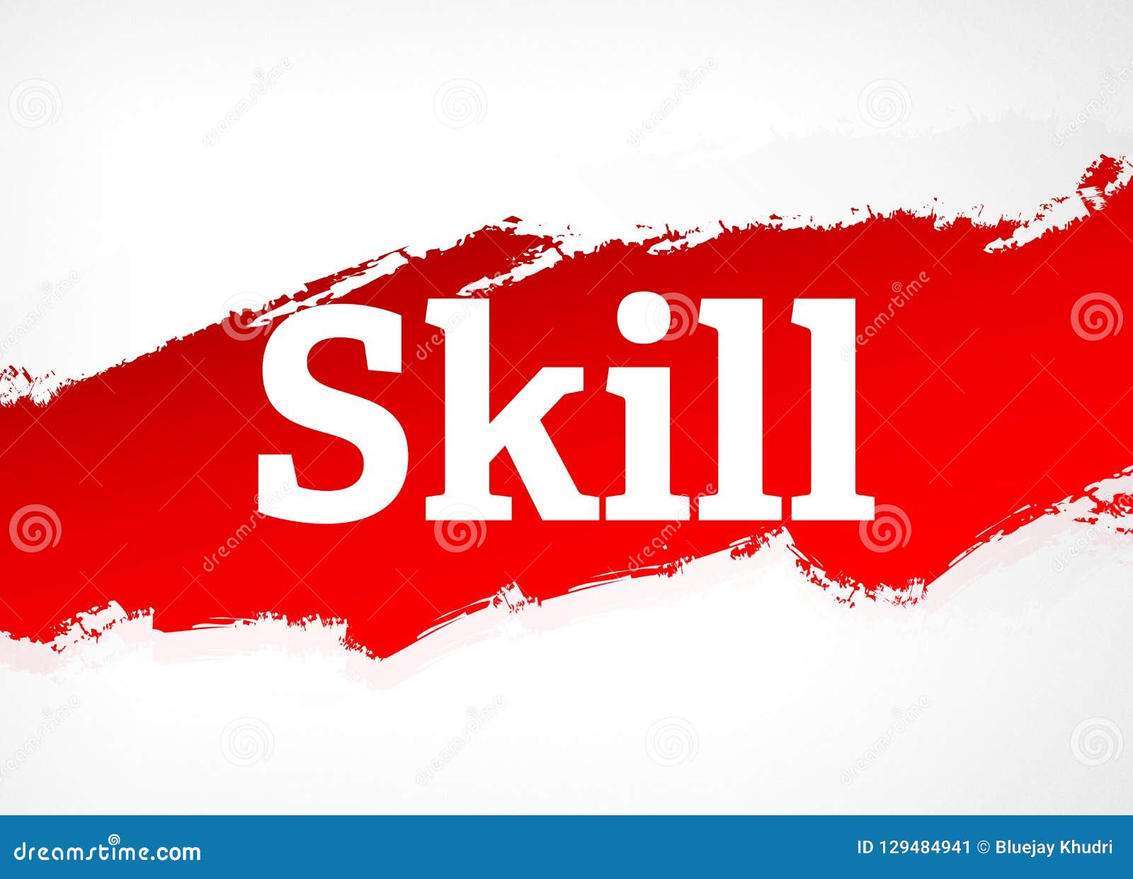 Skill Red Brush Abstract Background Illustration Stock Illustration ...