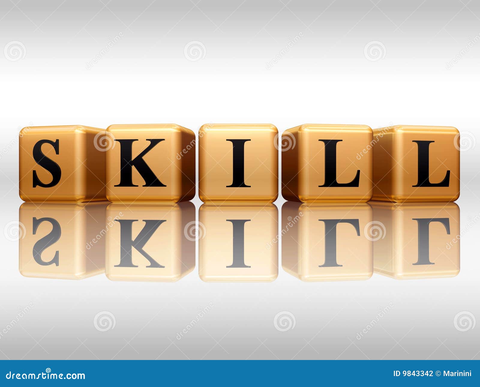 Skill with reflection stock illustration. Illustration of efficiency ...