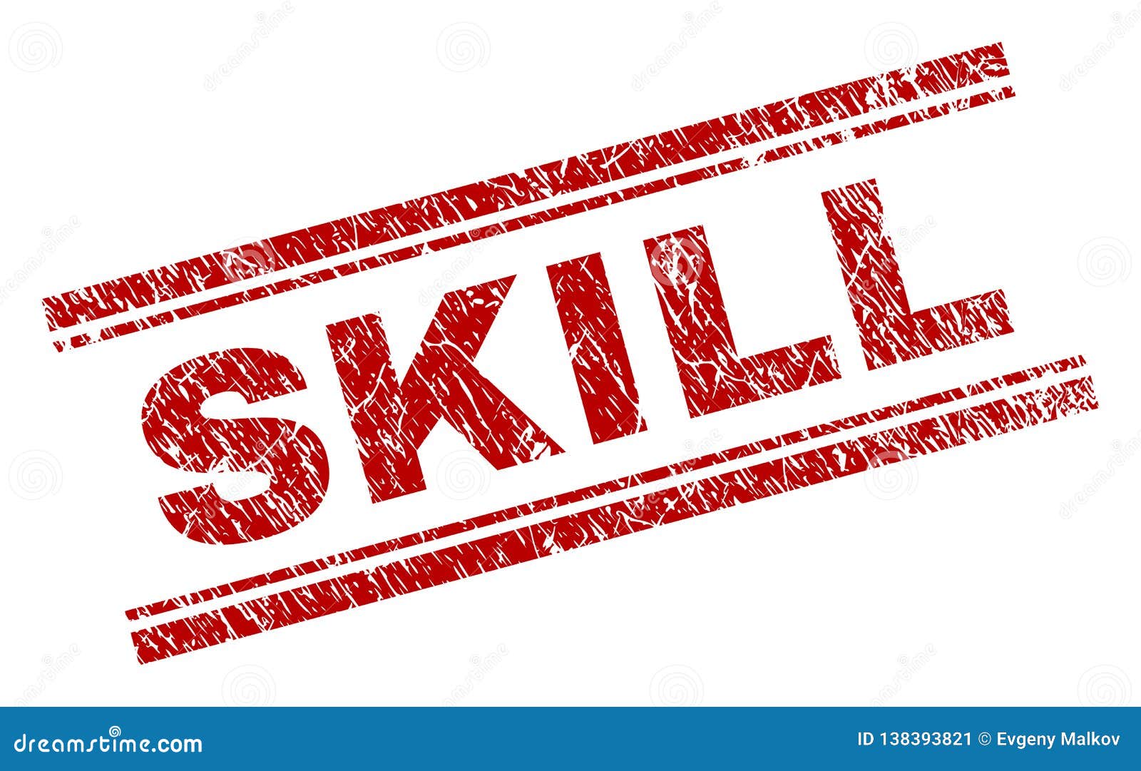 Grunge Textured SKILL Stamp Seal Stock Vector - Illustration of ...