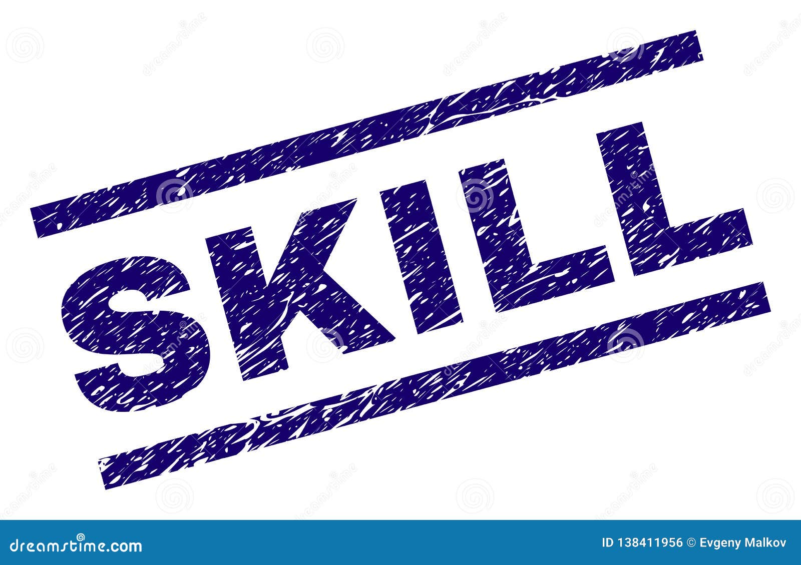 Grunge Textured SKILL Stamp Seal Stock Vector - Illustration of ...