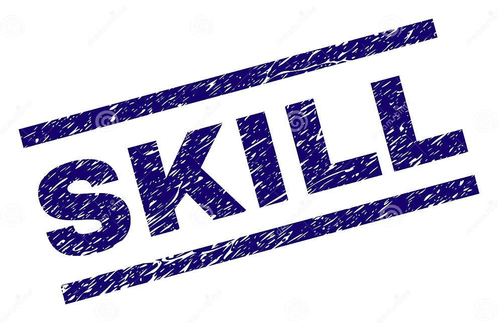 Grunge Textured SKILL Stamp Seal Stock Vector - Illustration of ...