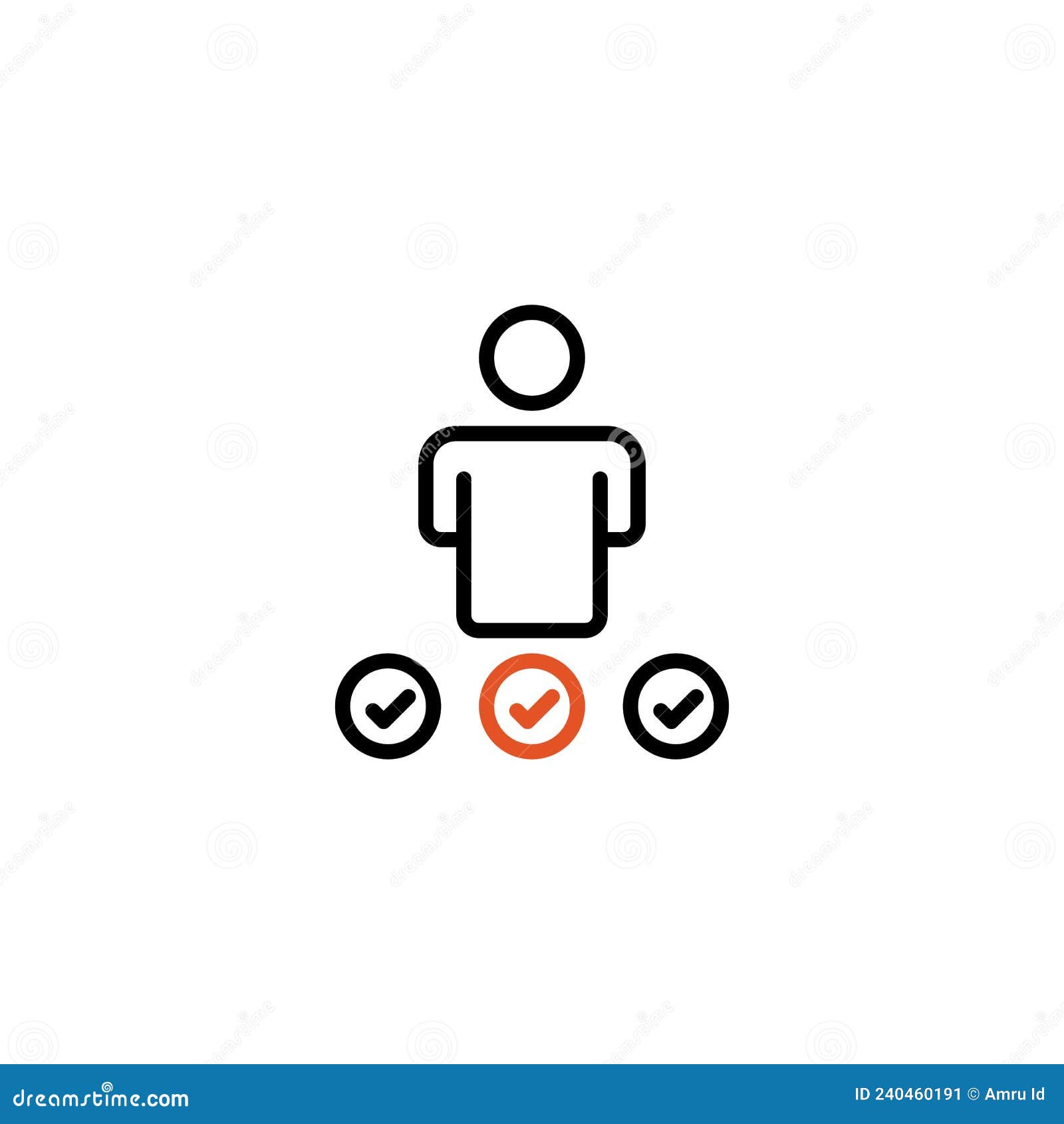 Skill Set Requirement Outline Icon, Logo, and Illustration Stock Vector ...