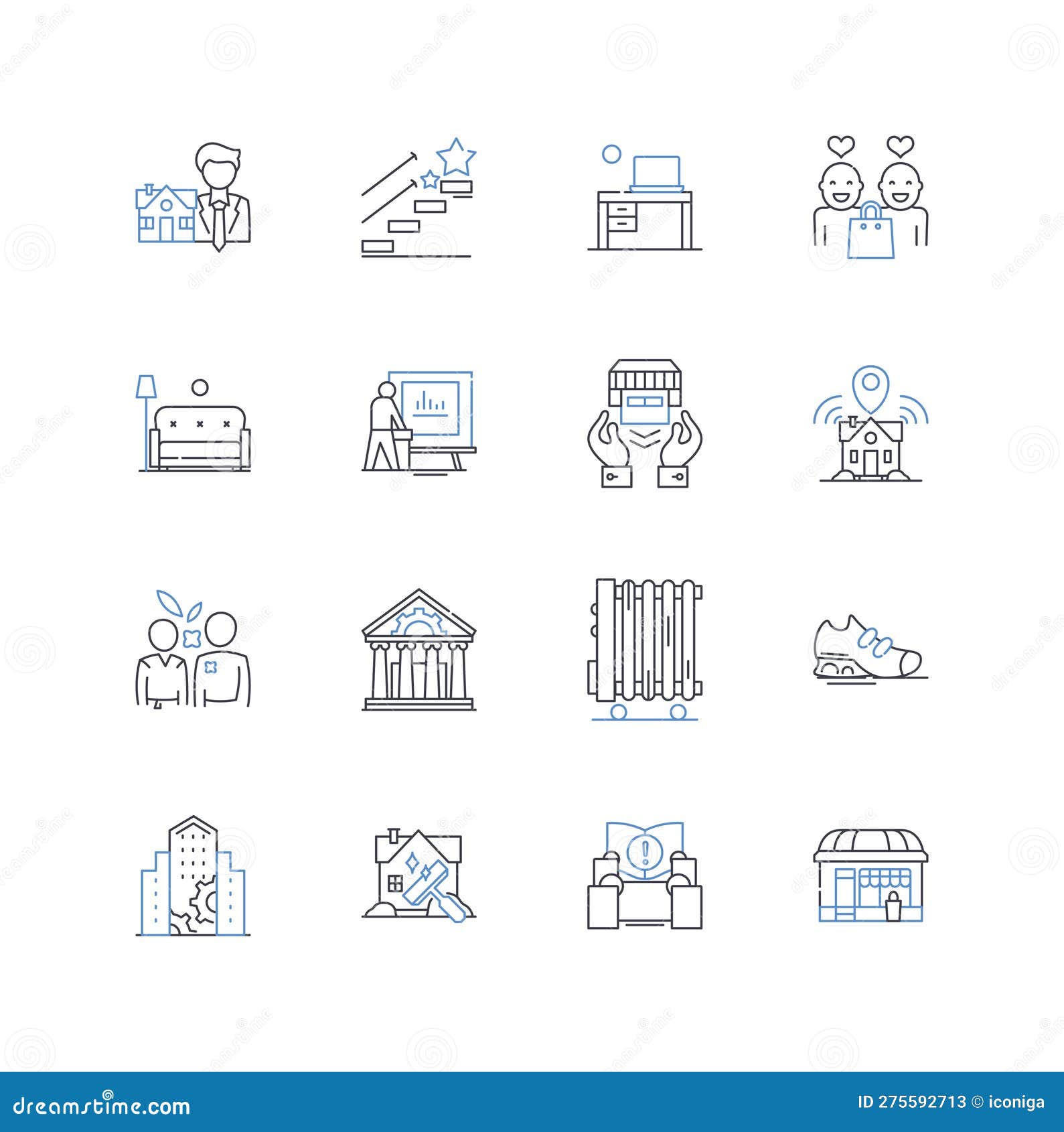 Skill-sharing Hubs Line Icons Collection. Community, Collaboration ... Skill-sharing Hubs Line Icons Collection. Community, Collaboration ...