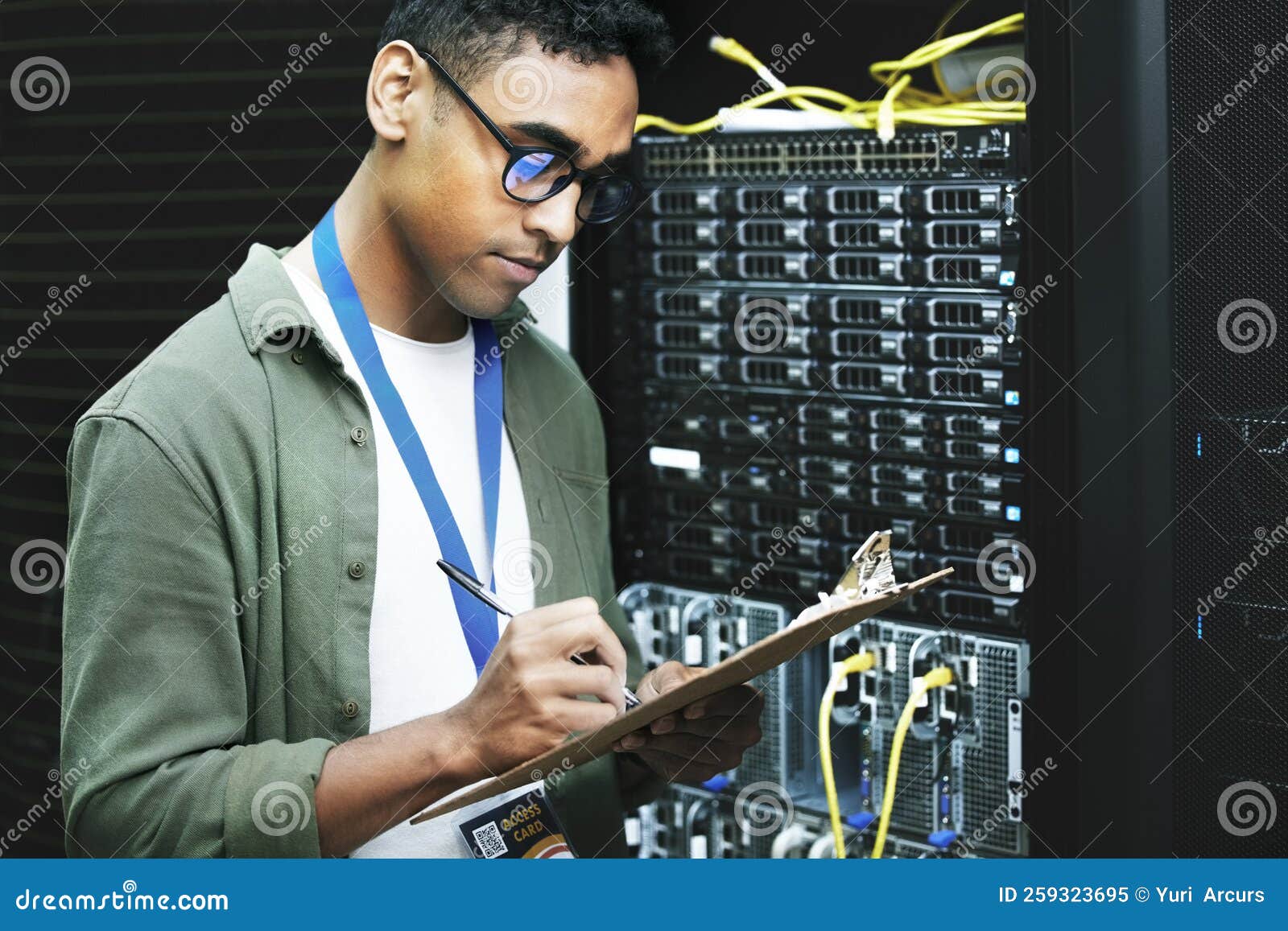 Skilled in and Abled in the Handling of Wires and Cables. a Young Man ...