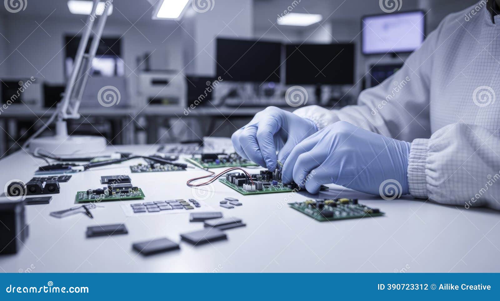 A Skilled Engineer Using Precision Tools To Calibrate A Vital Component ...