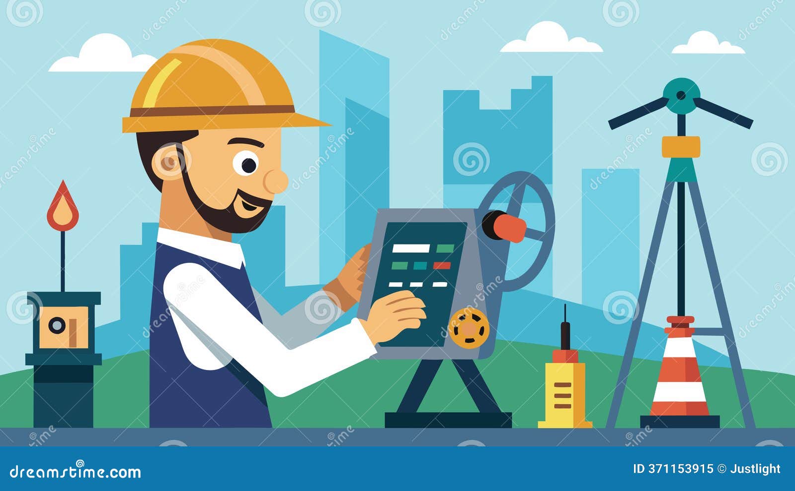 A Skilled Engineer Using Precision Tools To Calibrate A Vital Component ...