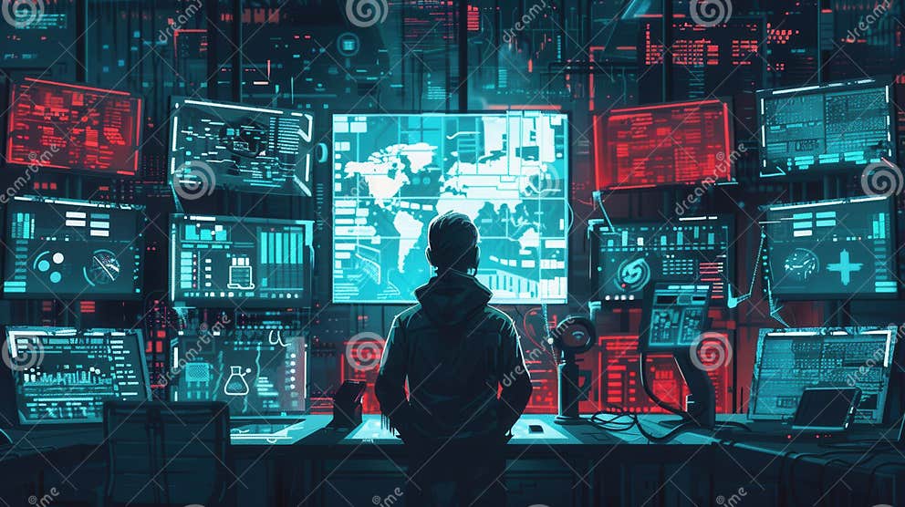 A Skilled Hacker Analyzes Data and Control Systems in a Dark ...