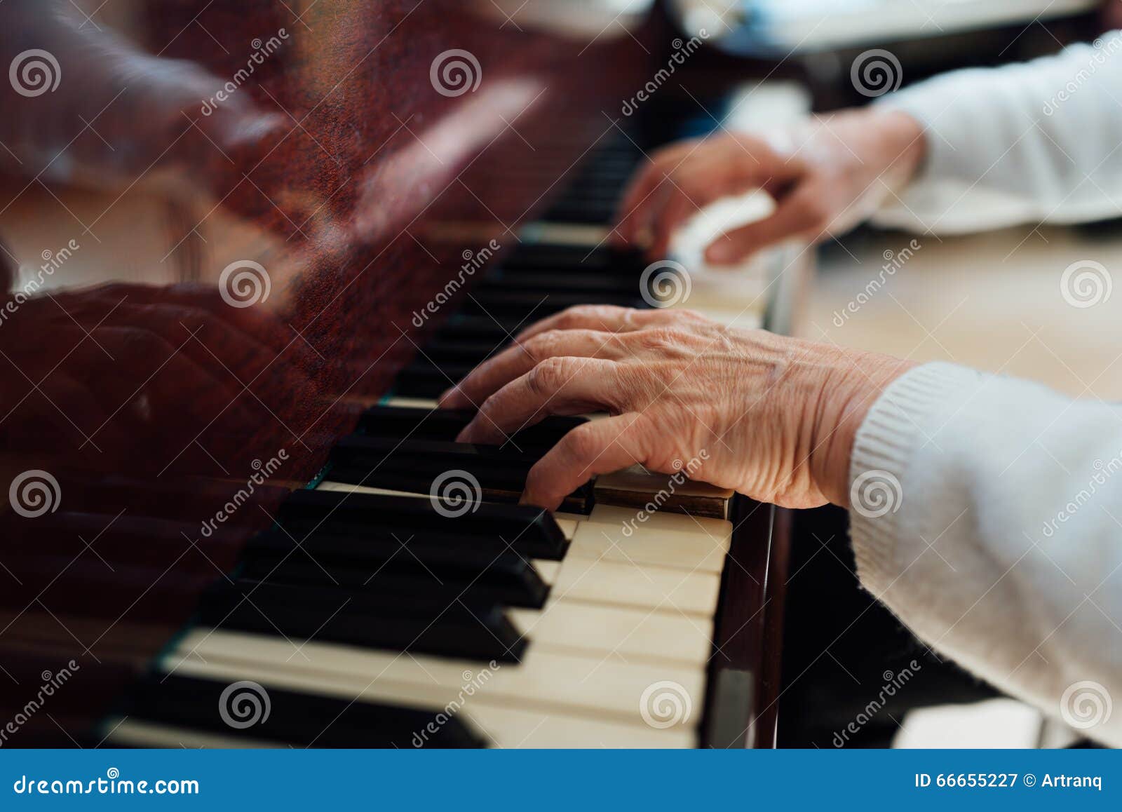 Skilled Hands the Old Masters of Piano Closeup Stock Image - Image of ...