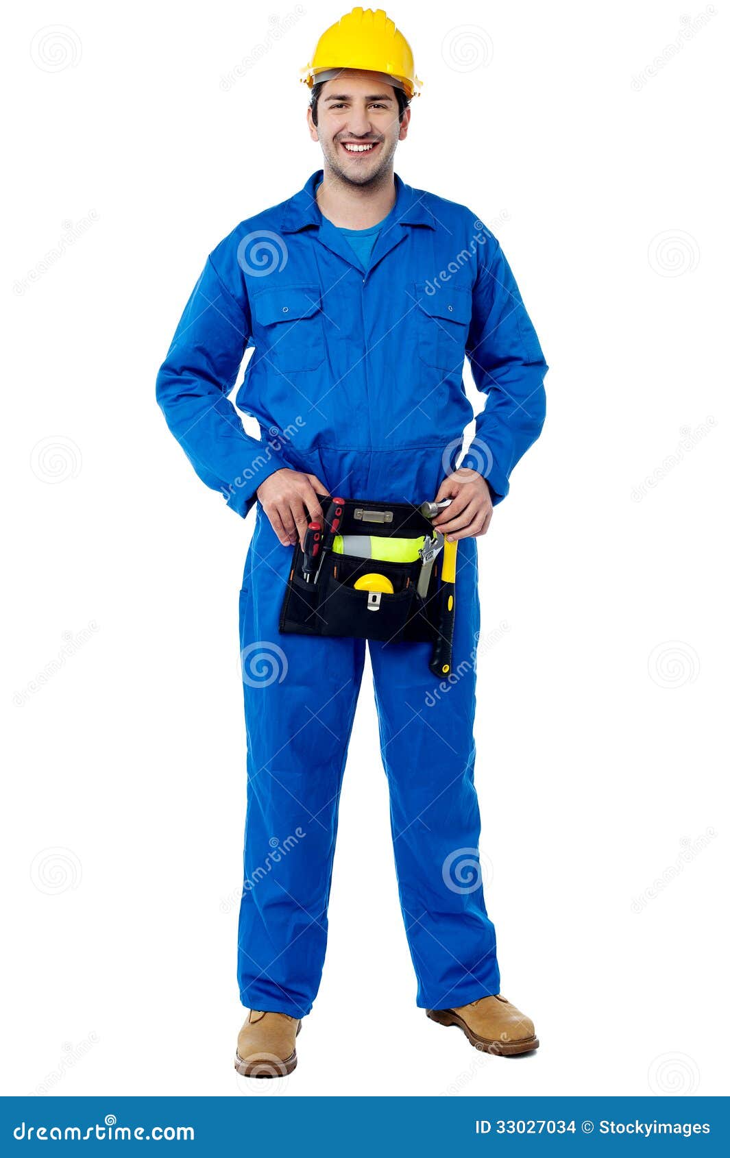 Skilled Male Plumber with Toolkit Stock Photo - Image of profession ...