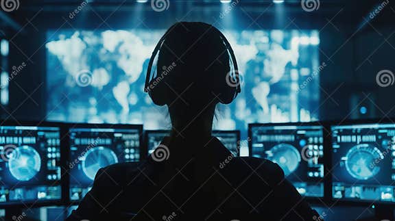 Skilled Programmer Coding Engineering Code While Sitting At Computer Aig42 Stock Image Image