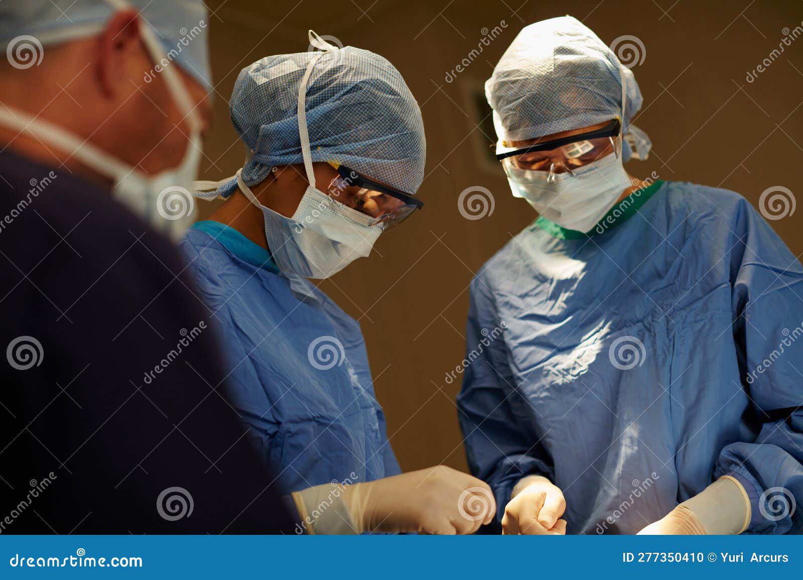 Skilled in Saving Lives. a Team of Surgeons Performing a Surgical ...