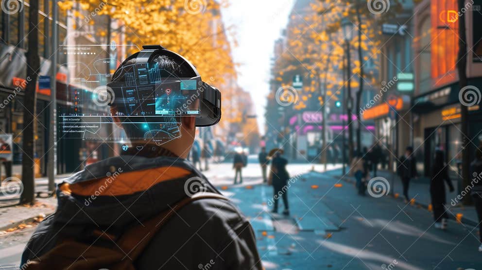 Skilled Person Wearing VR Headset while Setting and Coding Program ...