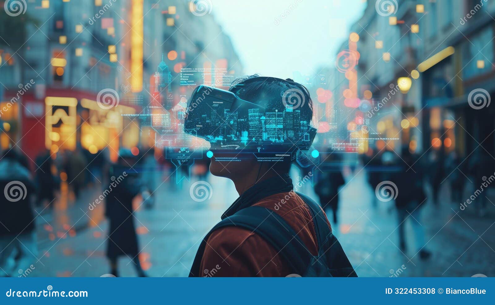 Skilled Person Wearing VR Headset while Setting and Coding Program ...