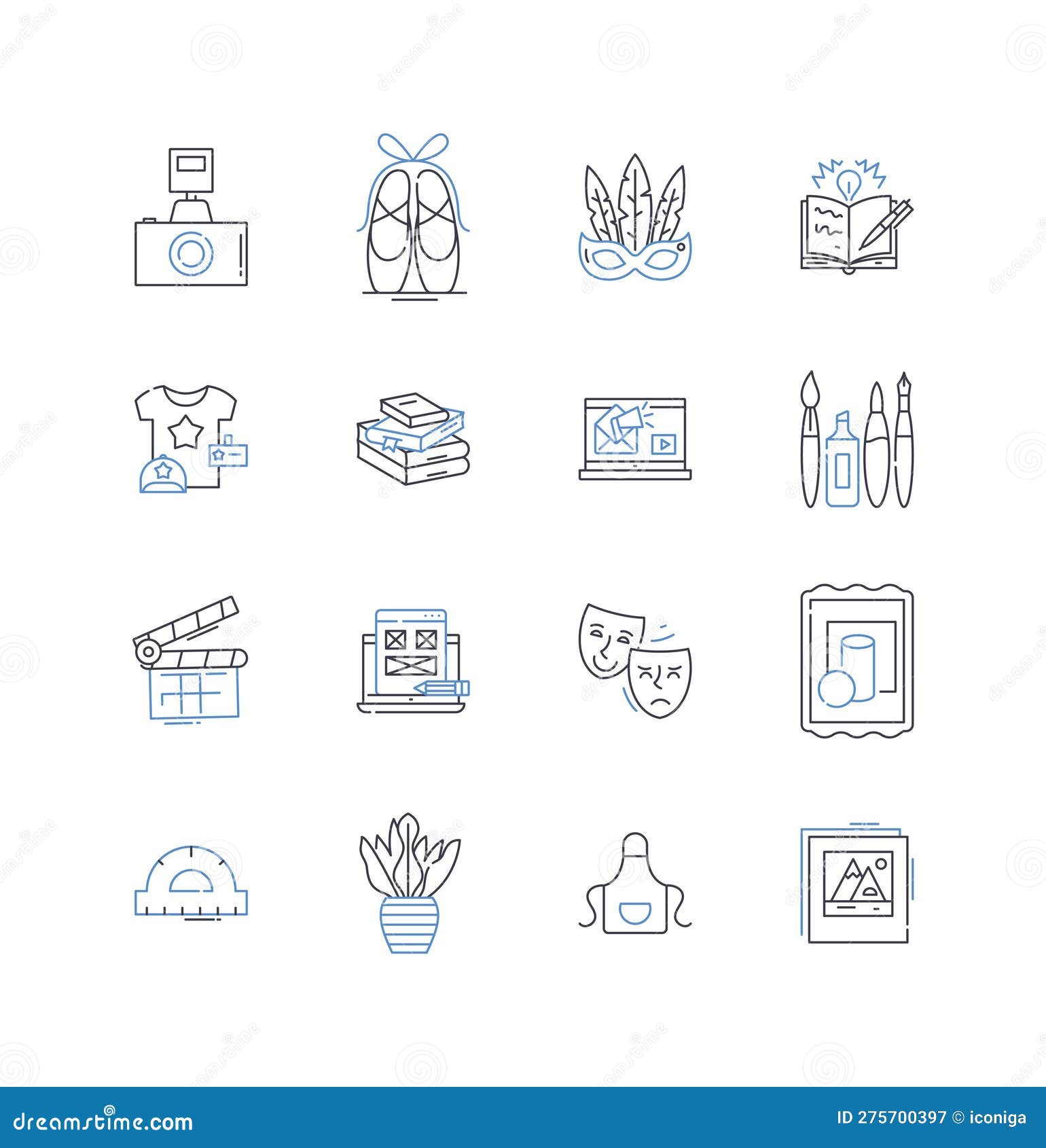 Skilled Work Line Icons Collection. Craftsmanship, Expertise ...