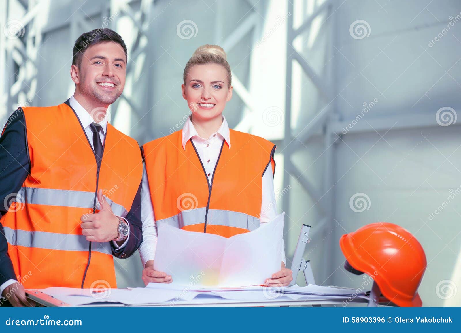 Skilled Young Engineers are Discussing the Plan of Stock Photo - Image ...