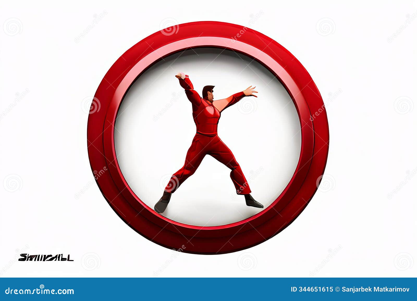 Nimble Abstract Man Forming Stars, Logo Modern Sign Template. Solid ...