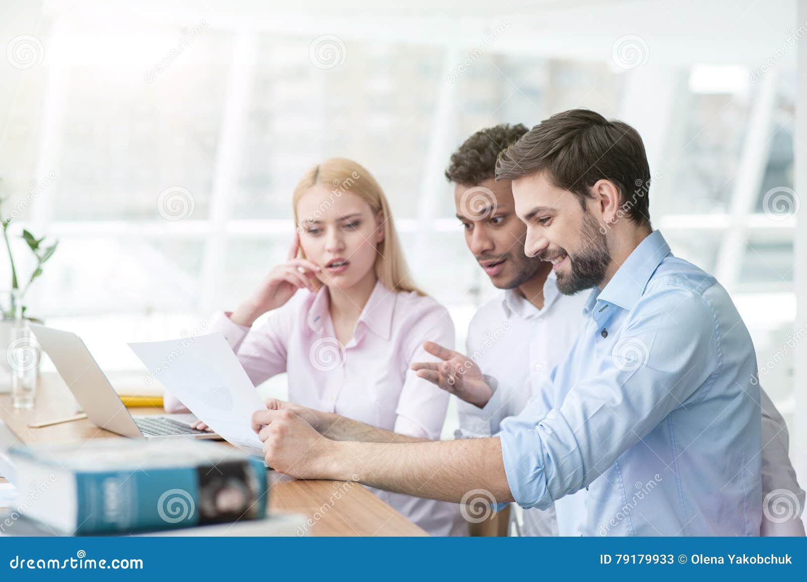 Skillful Young Workers are Sharing Their Ideas Stock Image - Image of ...