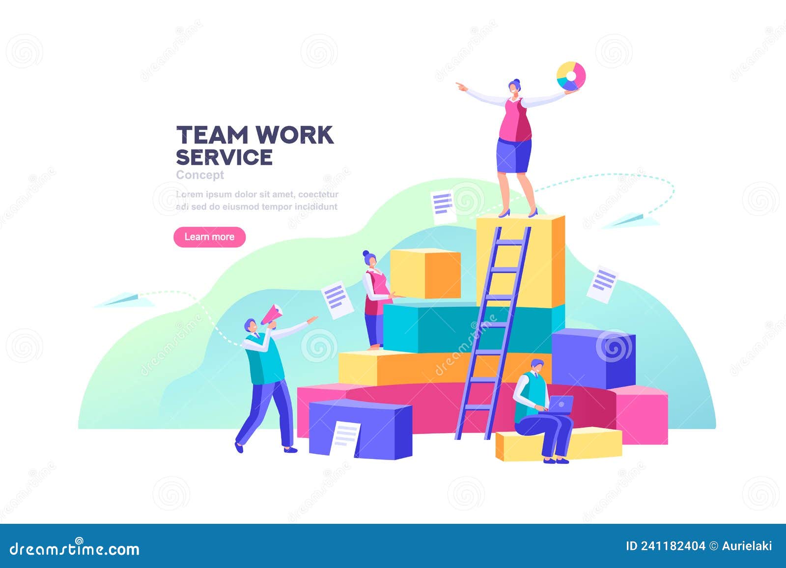 Skills Abilities Concept Business Desk Teamwork Stock Vector ...