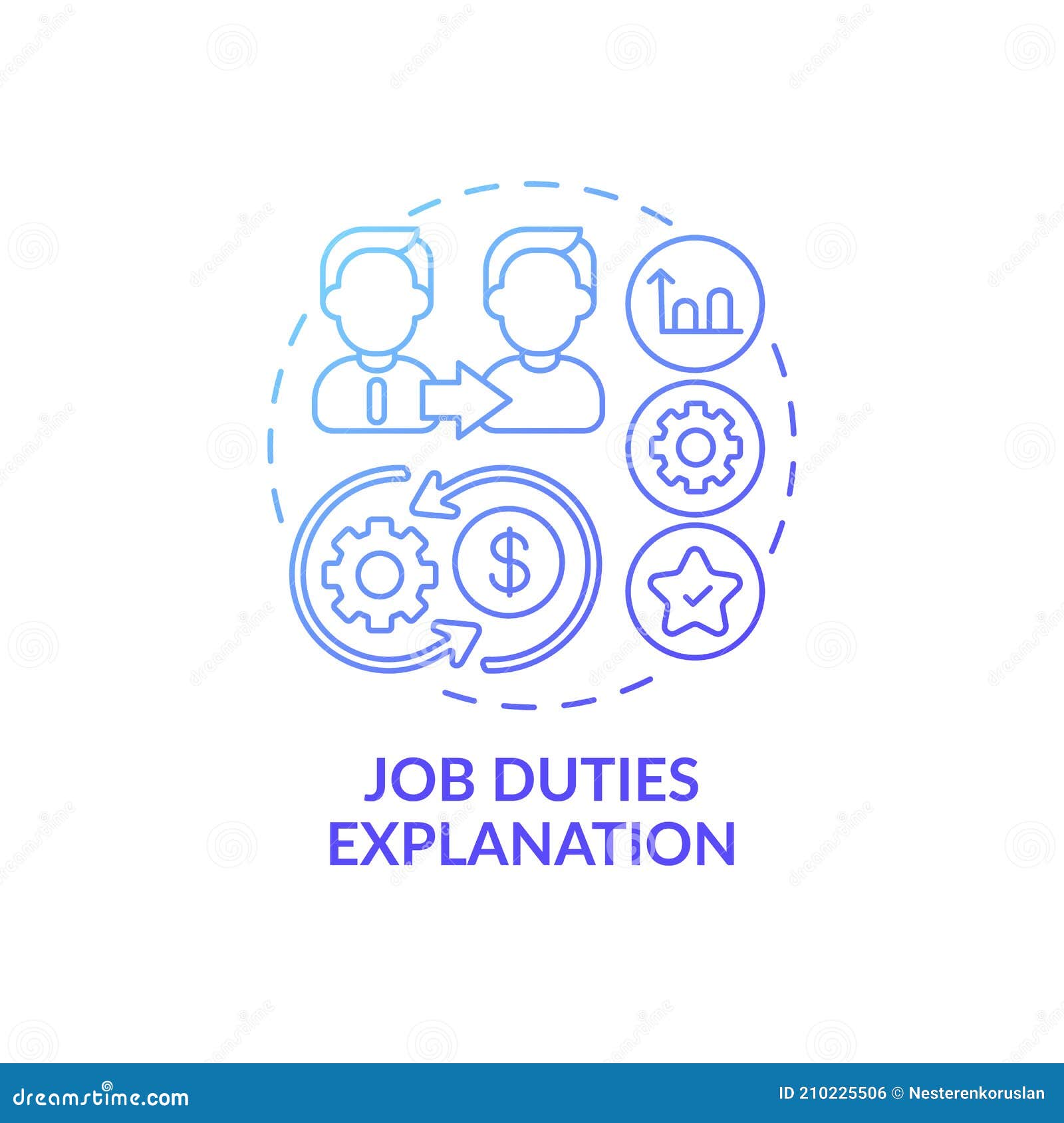 Skills, Abilities and Knowledge Concept Icon Stock Vector ...