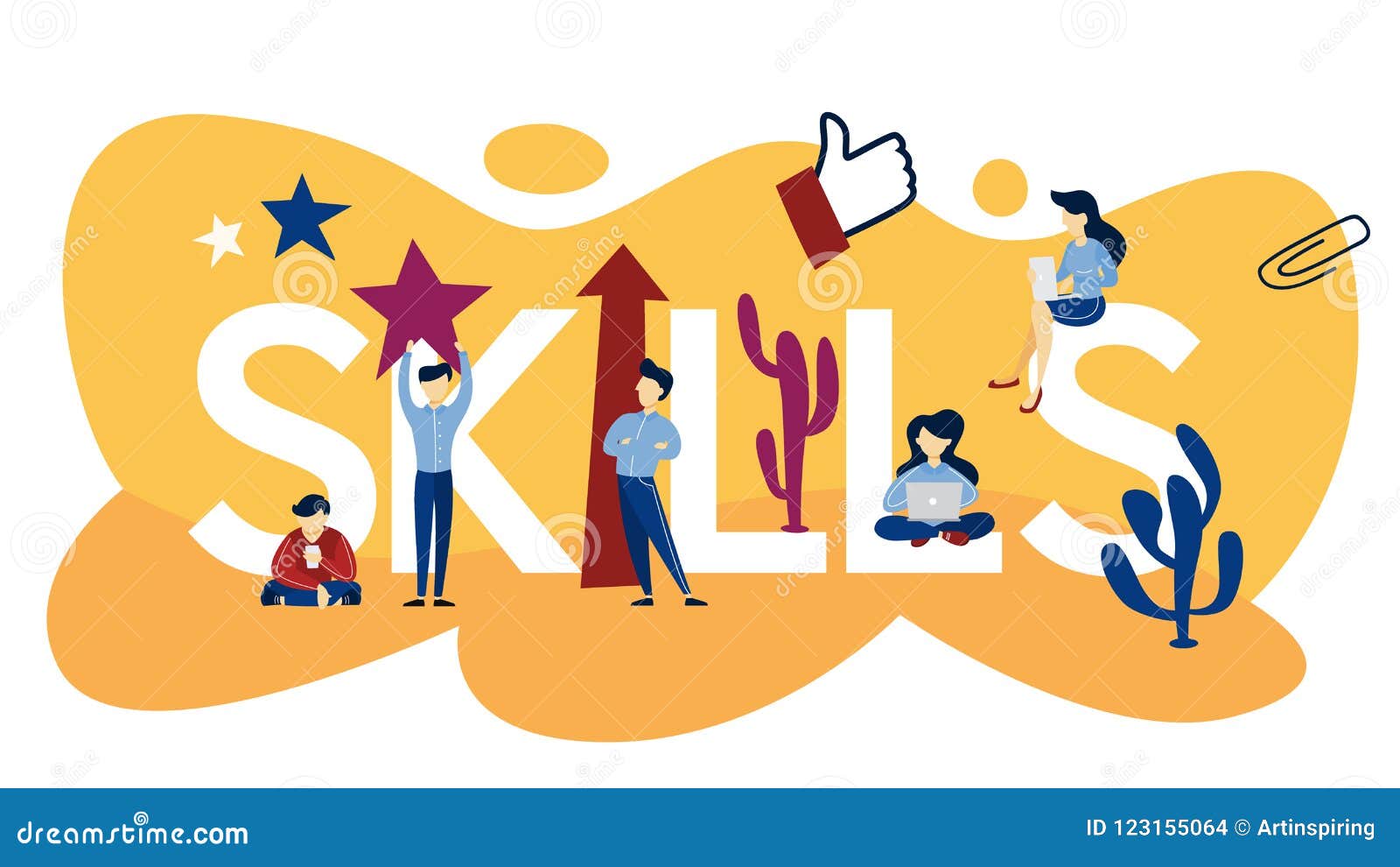 Skills Concept Illustration Stock Vector - Illustration of flat ... Skills Concept Illustration Stock Vector - Illustration of flat ...