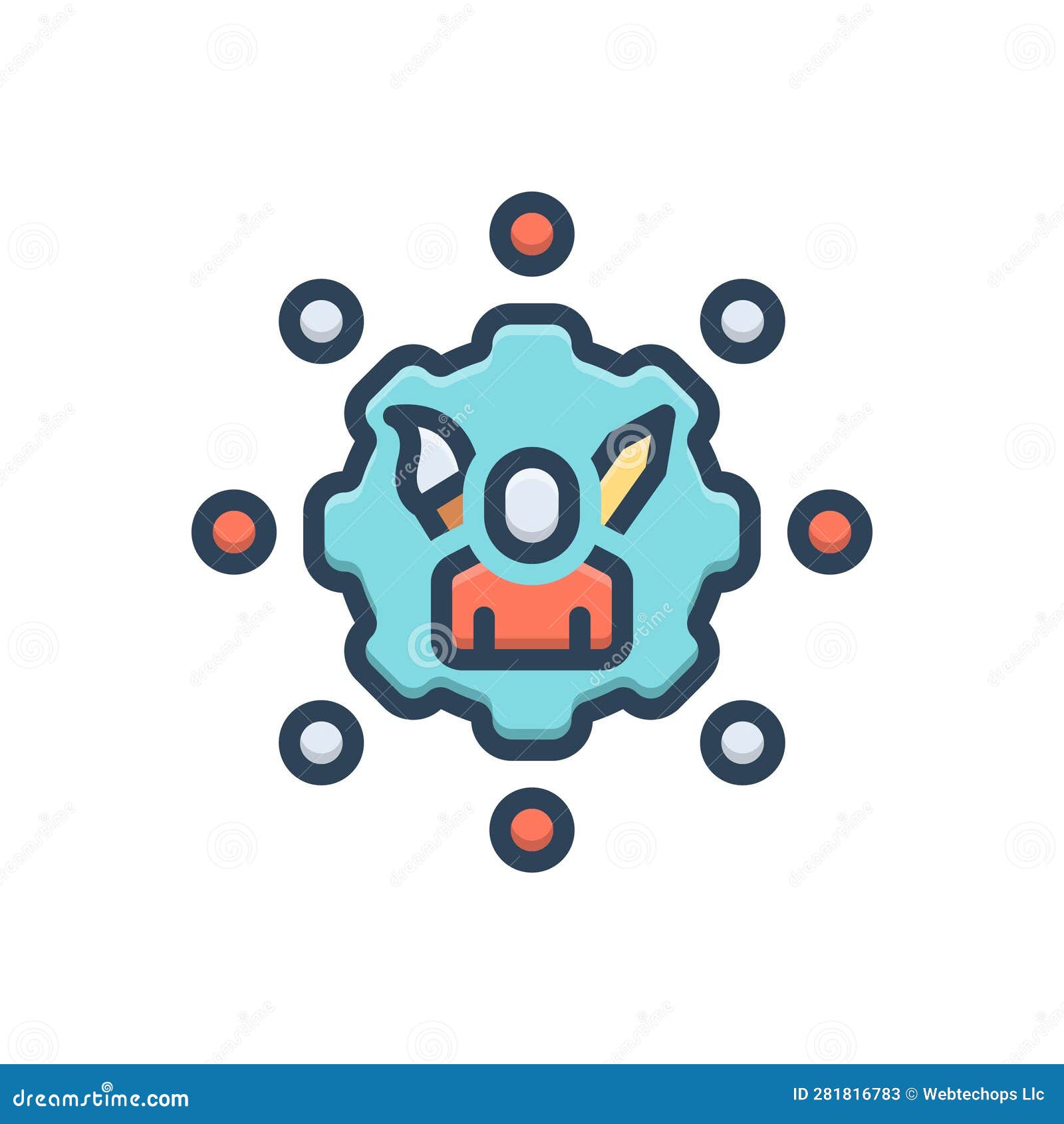 Color Illustration Icon for Skills, Dexterity and Talent Stock Vector ...