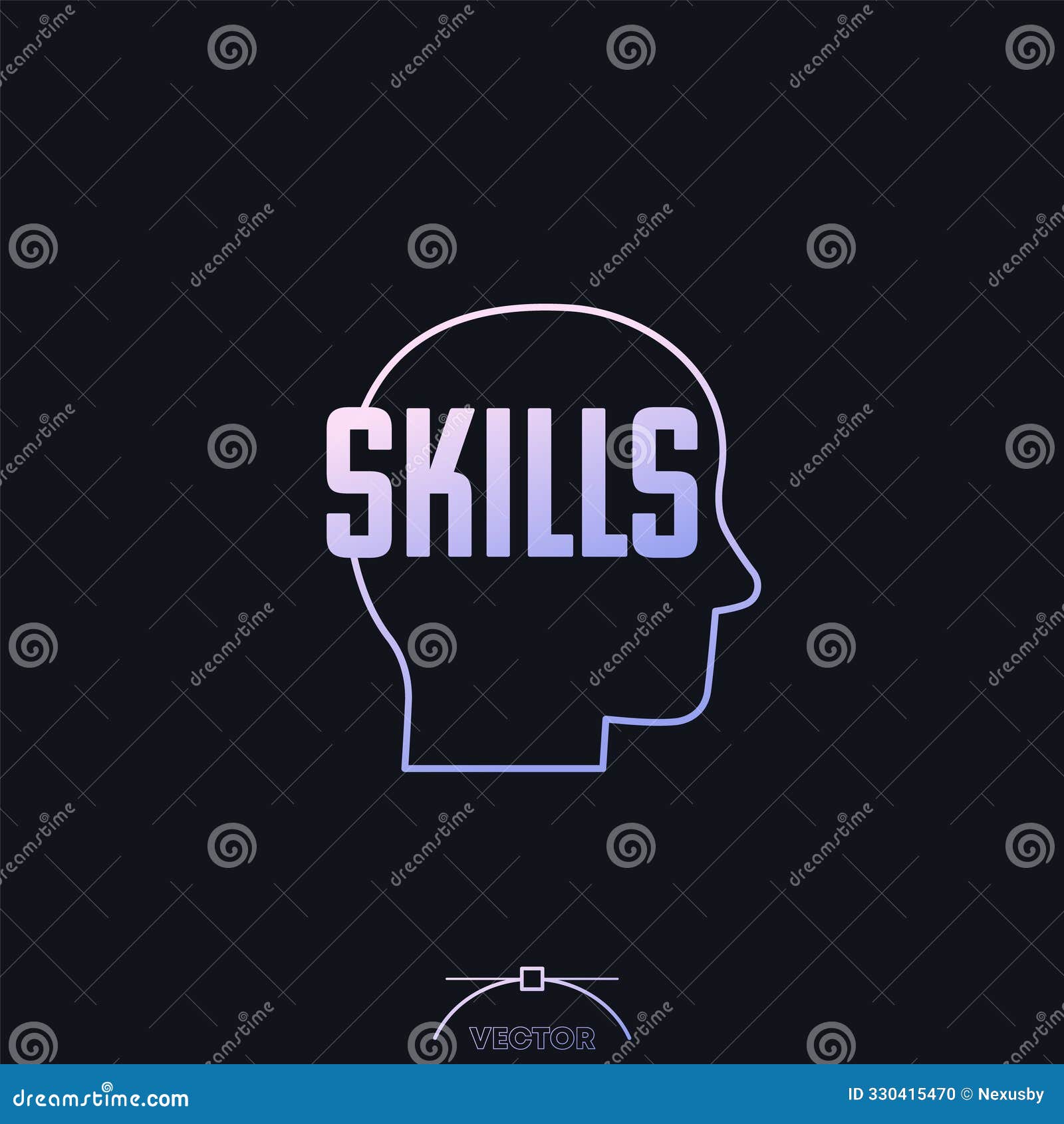 Skills Icon With Not Allowed Sign. Skills Icon And Block, Forbidden ...