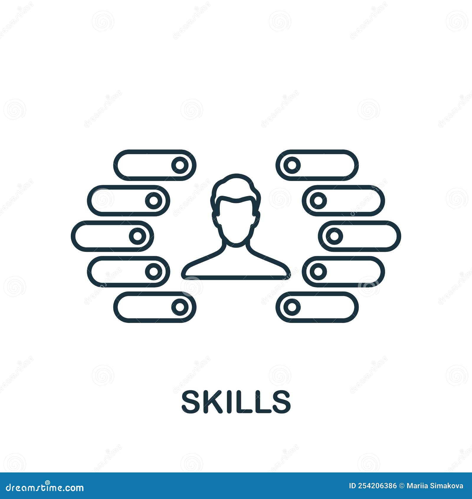 Skills Icon. Line Simple Icon for Templates, Web Design and ...
