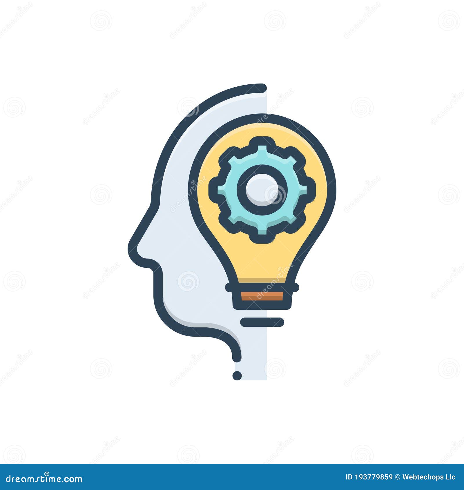 Color Illustration Icon for Skills, Development and Organization Stock ...